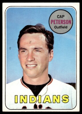1969 Topps Cap Peterson Cleveland Indians #571 Set Break | eBay