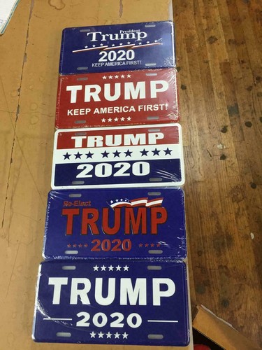 5 PRESIDENT TRUMP METAL CAR LICENSE PLATE DONALD TRUMP 2020 KEEP ...