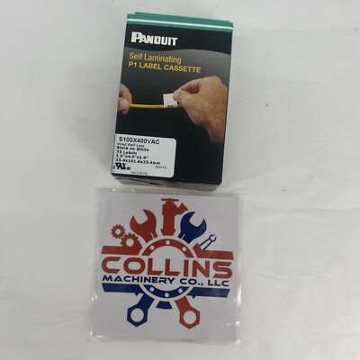 PANDUIT S100X400VAC BLACK ON WHITE Vinyl SELF LAMINATING 75 LABELS | eBay