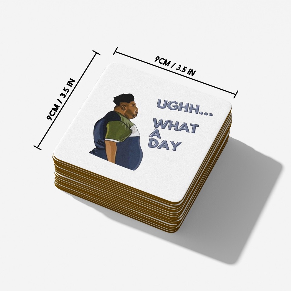 Harvey What A Day Rude Funny Cheeky Gift Coffee Tea Mug + Coaster ...