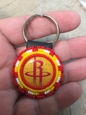 Native American Beaded Houston Rockets Navajo Key Chain Key Ring ...