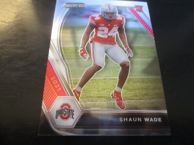 shaun wade (ohio state buckeyes - cb) 2021 panini PRIZM ROOKIE CARD ...