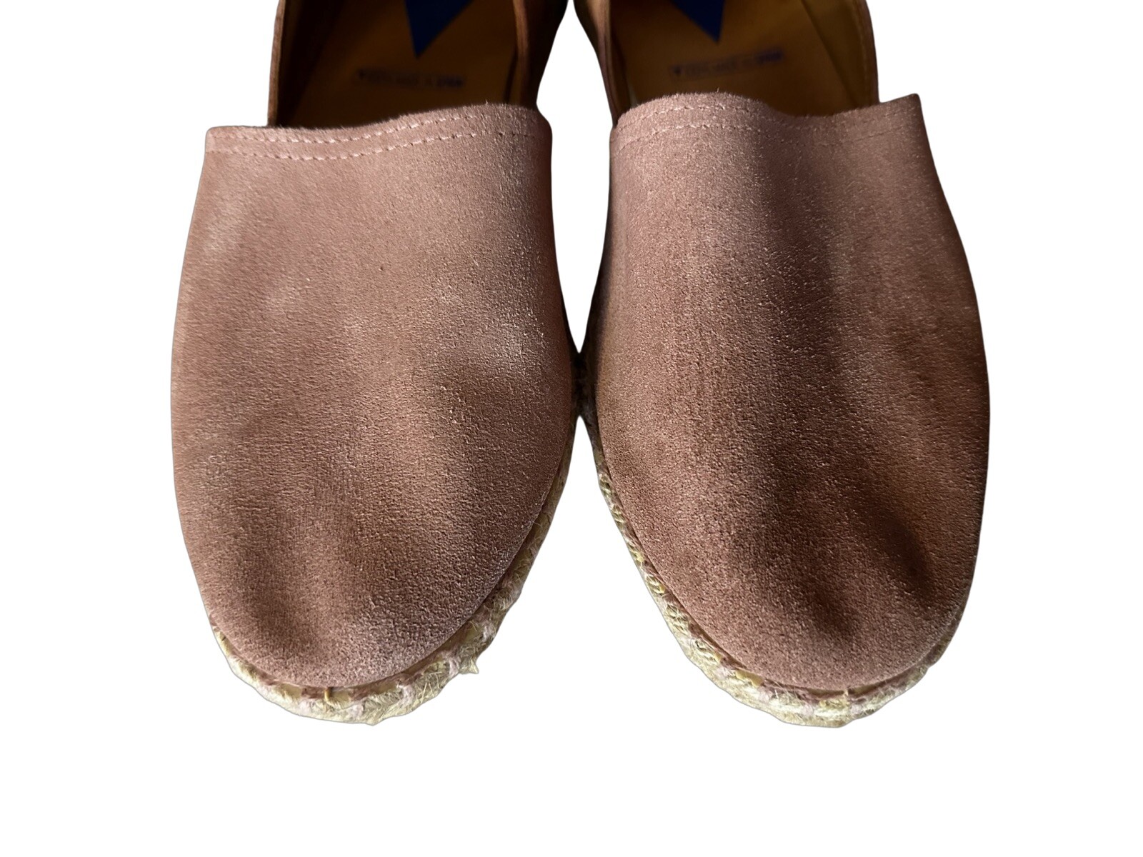Verbenas Women's Carmen Pink Leather Suede espadrilles Flats Shoes Sz ...