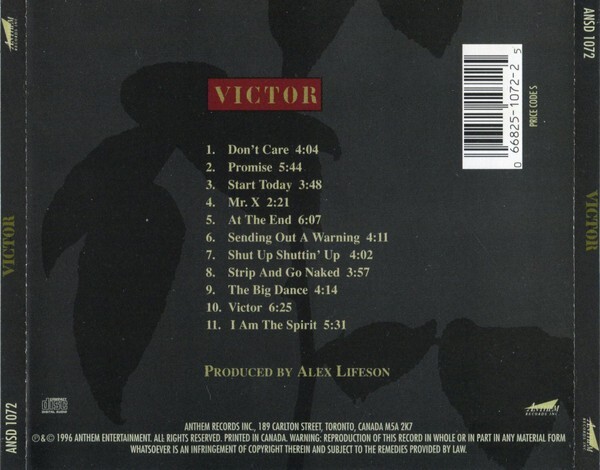 PLAYED ONCE Alex Lifeson - Victor CD RUSH Canada Anthem 1st Release ...