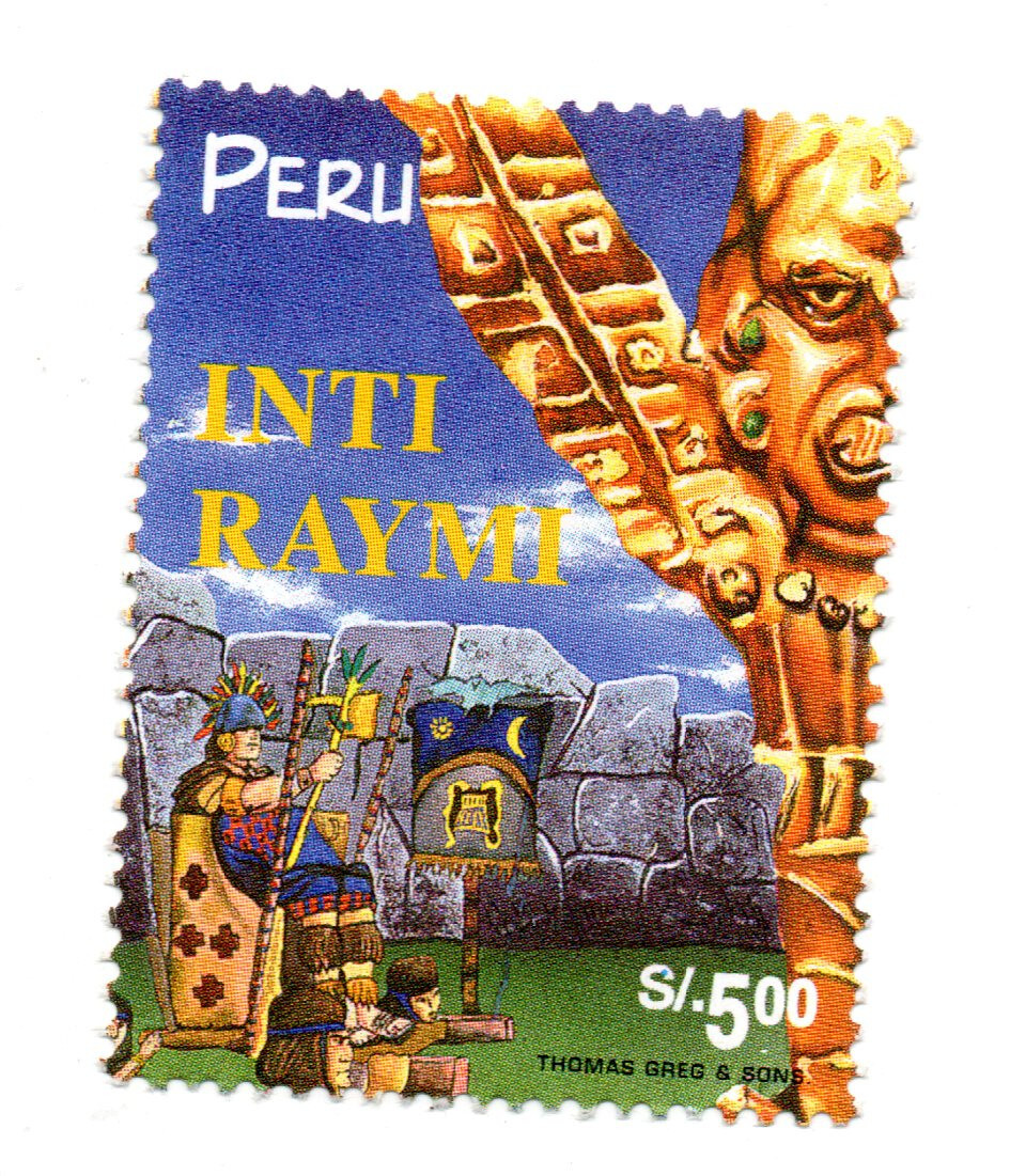 Perú 1998, Inti-Raymi Inca's Festival, Feast of the Sun god, accept ...
