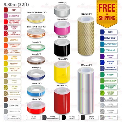 PinStriping Pin Stripe Tape Car Styling Line Decal Vinyl Self-Adhesive ...