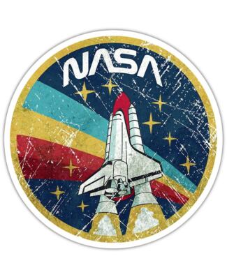 Nasa Vintage Retro Logo Space Ship Vinyl Sticker Decal Car Laptop ...