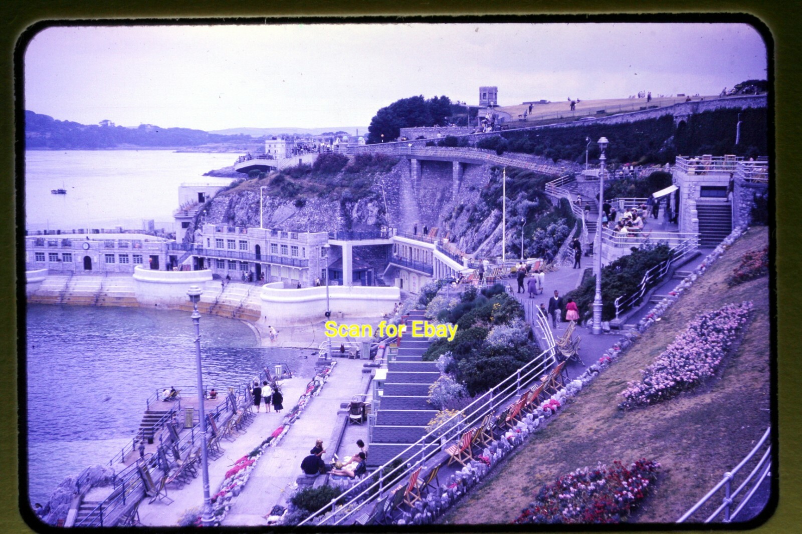 Tinside Lido Plymouth England, United Kingdom in 1962, Kodachrome Slide ...