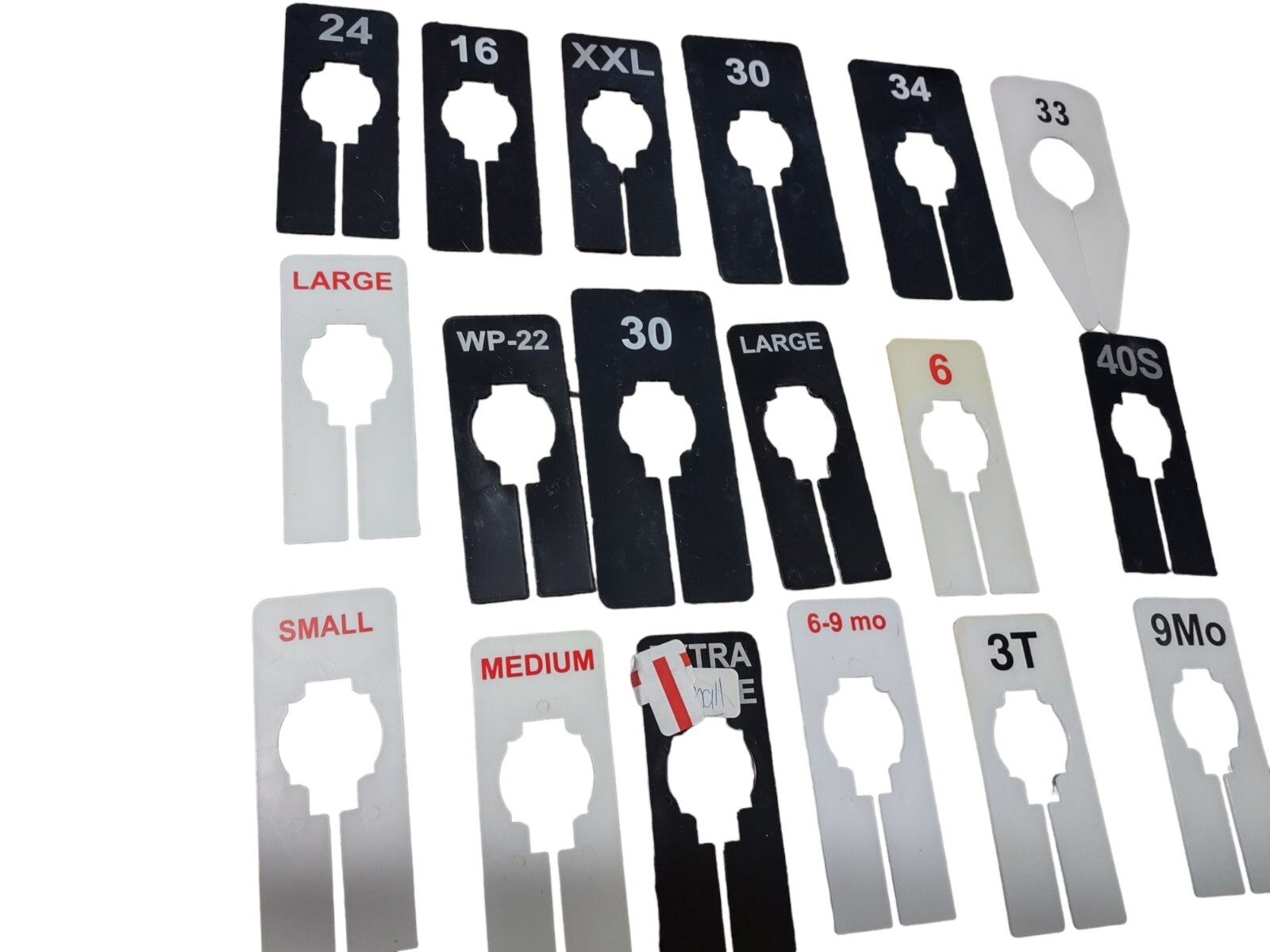 HUGE Lot of Clothing Size Tag Dividers Men Woman Infants Retail Racks ...