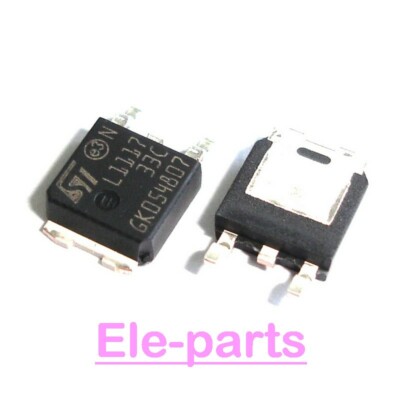 10 PCS LD1117DT33CTR TO-252 LD1117DT33 L1117 33C Positive Voltage ...