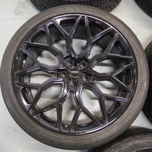 24" Vossen HF2 Gloss Black Concave Wheels Rims Fits G550 G55 G63 G65 | eBay