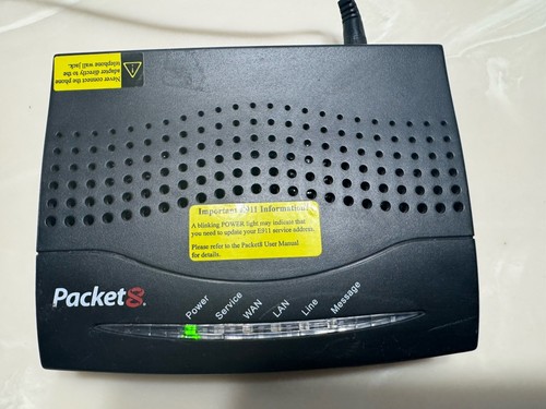 🔥 Packet8 BPG510 Terminal 8x8 voip Broadband Phone Service Adapter ...