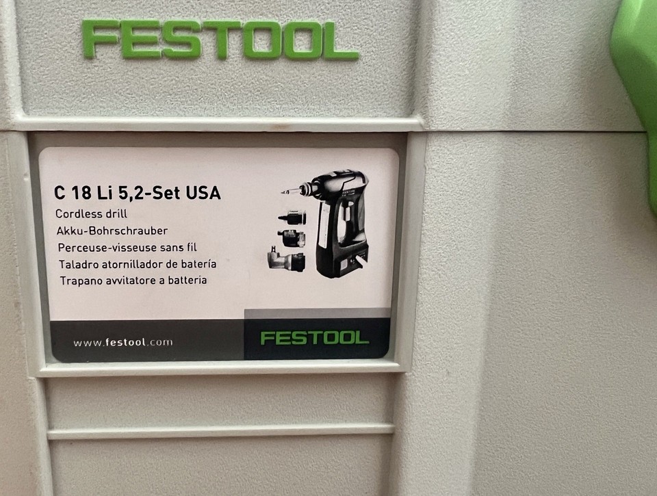 Festool Drill C 18 Li Set | eBay