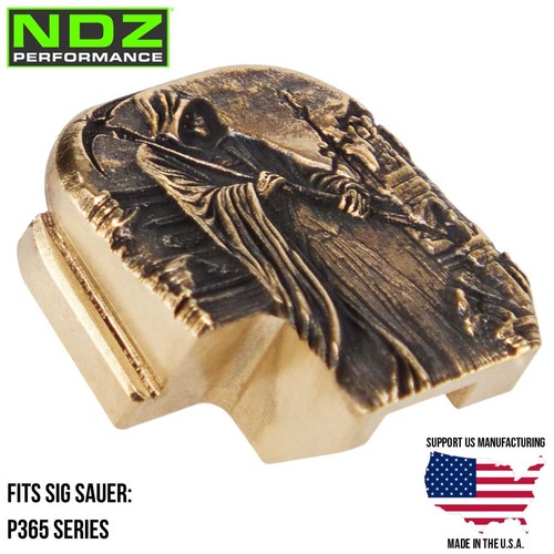 NDZ Brass 3D Grim Reaper Sig P365 P365XL X Macro Fuse Slide Cover Back ...