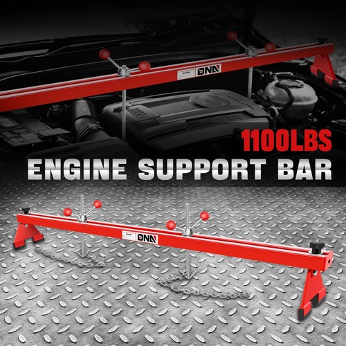 70.8" 1100lb Steel Engine Hoist Stand Support Bar Transmission w/ Dual ...