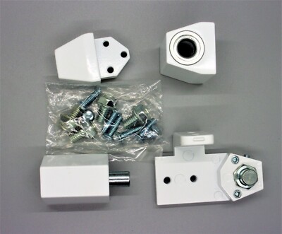 GLOBAL DOOR TH1110 Arch / Vistawall Style Offset Pivot, White Finish | eBay