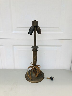 Antique Ornate Cast Iron Table Lamp Miller Company ML Co. 233 | eBay