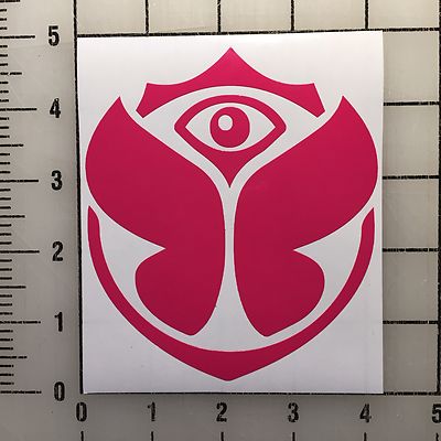 Tomorrowworld Tomorrowland Logo 4" Wide Pink Vinyl Decal Sticker Set ...