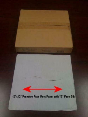 Chiropractic Headrest Papers with Face Slot in White Size: 12llll x ...