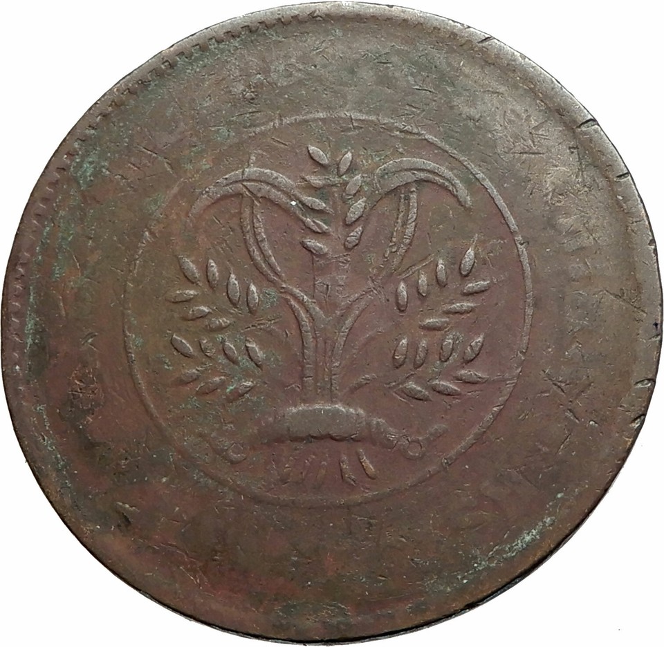 1919 CHINA Hunan Province w Flags Genuine Antique 20 Cash Chinese Coin ...