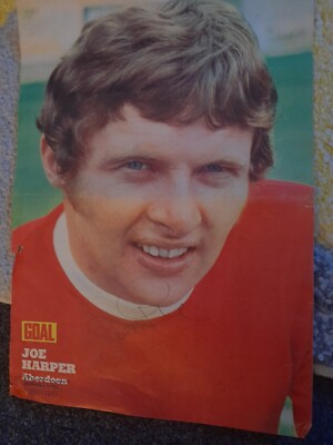 Joe Harper Aberdeen FC legend Signed Poster A4 | eBay UK