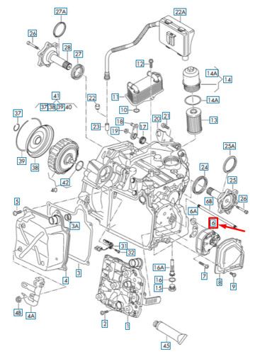 NEW AUDI A4 CABRIO 8H TRANSMISSION OIL PUMP 02E315105B ORIGINAL 02E-315 ...