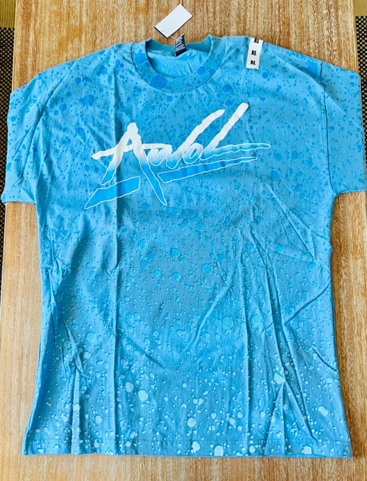 NEW Rogue Status T-shirt Tee AWOL Blue Red Splatter Shirt L Large Extra ...