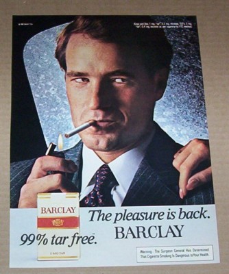 1981 print ad - Barclay Cigarettes sexy man smoking vintage tobacco ...