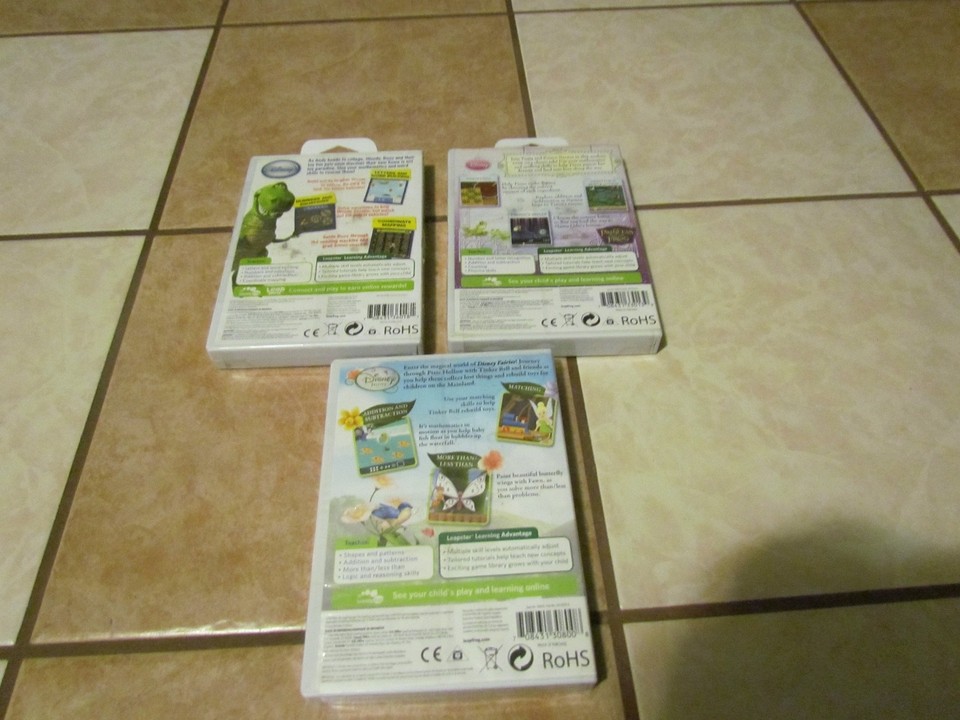 LEAP FROG LEAPSTER LOT 3 LEAPSTER 2 DISNEY TOY STORY LEARNING GAMES | eBay