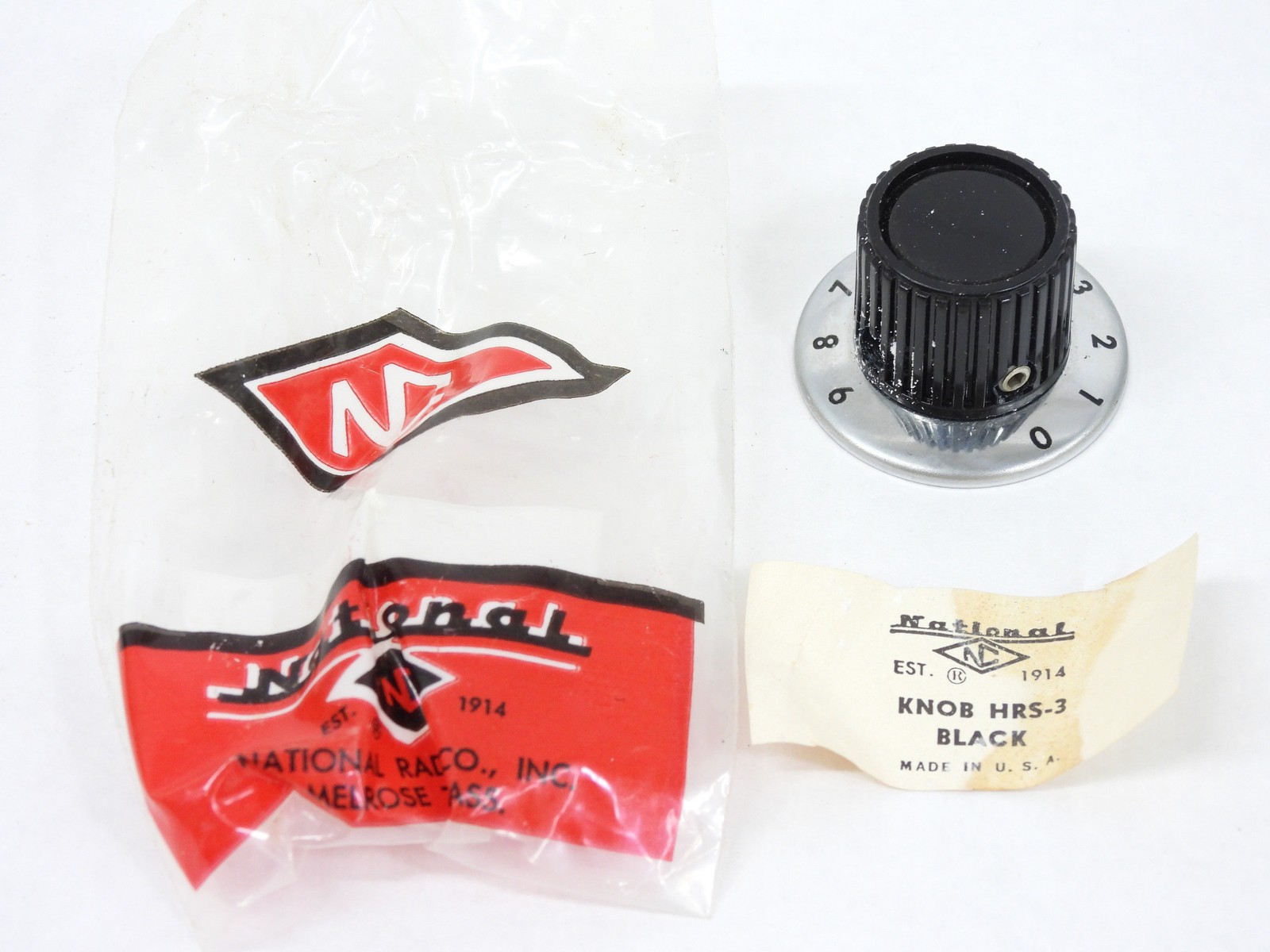 National HRS-3 Vintage Black Dial Shirt Knob Ham Radio Receiver (old ...