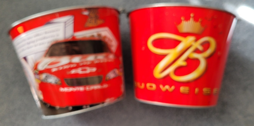 2 Anheuser-Busch Budweiser Vintage 2004 Racing Nascar Galvanized ...