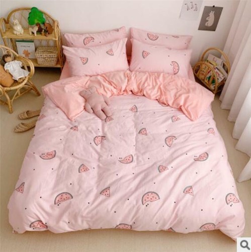 3D Pink Watermelon ZHUA2146 Bed Pillowcases Quilt Duvet Cover Set Queen ...
