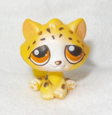 LITTLEST PETSHOP PET SHOP LPS #388 HASBRO LEOPARD ORANGE MARRON YEUX ...