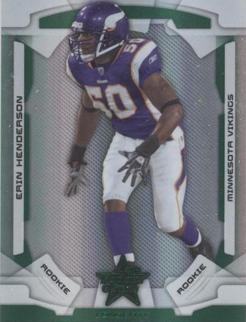2008 Leaf Rookies & Stars Longevity - Rookie Erin Henderson #136 ...