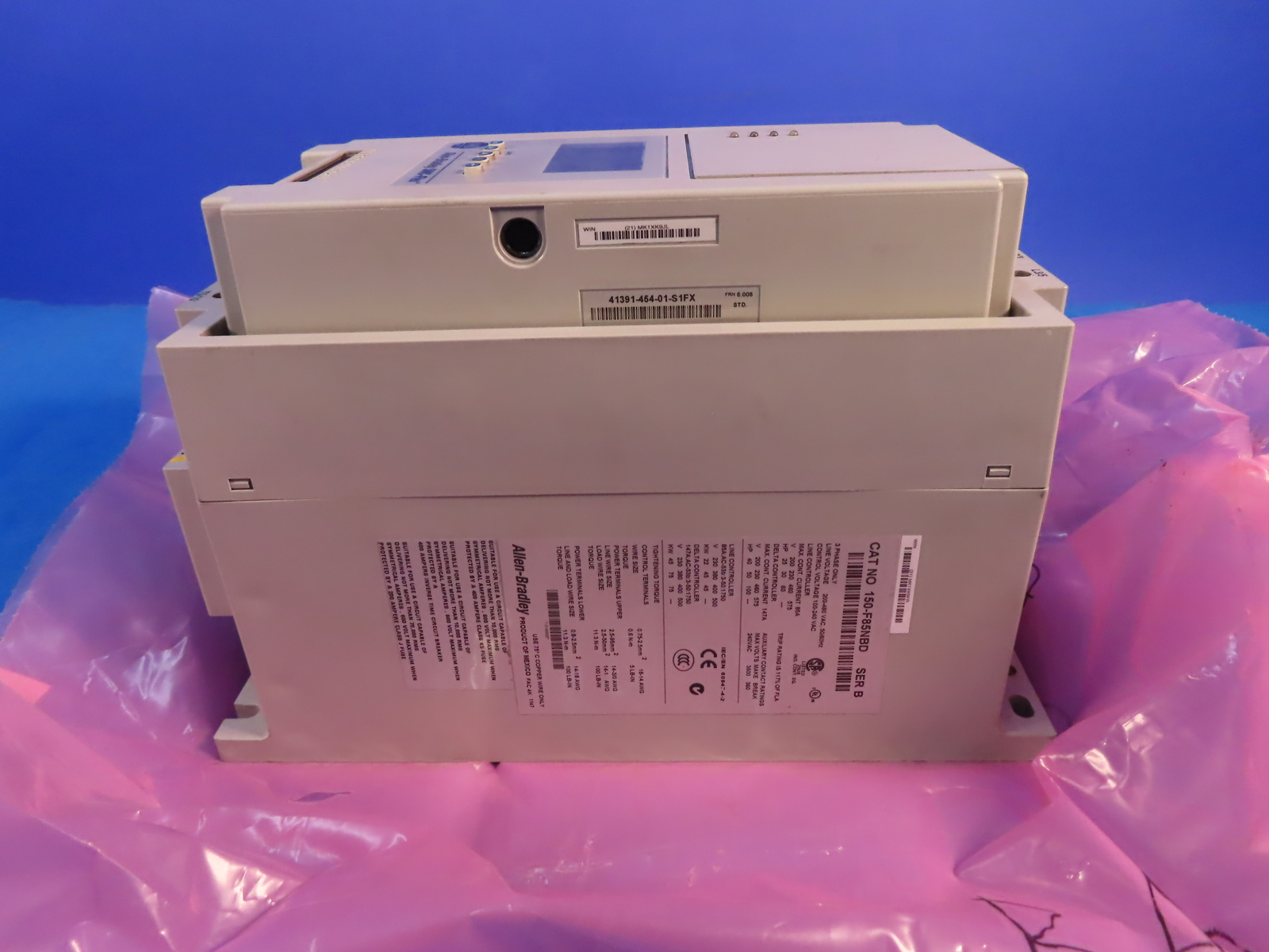 ALLEN BRADLEY PARTS ONLY MOTOR CONTROLLER 150-F85NBD 25-60HP 200-575V ...