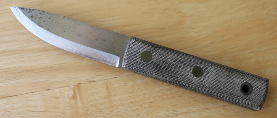 Sargent Edged Tools (SET) M1 Knife O1 Steel Blade Leather Sheath Brian ...