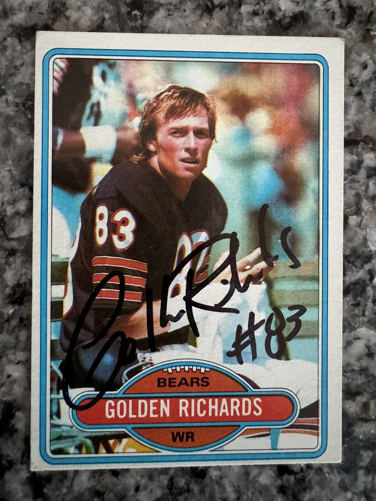 Golden Richards signed CHICAGO BEARS card 1980 Topps | eBay