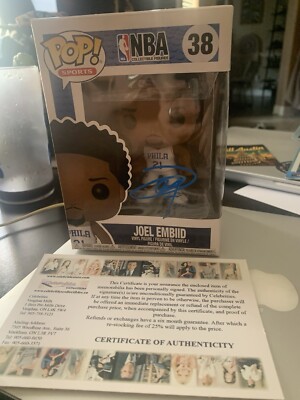 Joel Embiid Signed Funko POP! NBA Philadelphia 76ers Sixers LEGEND | eBay