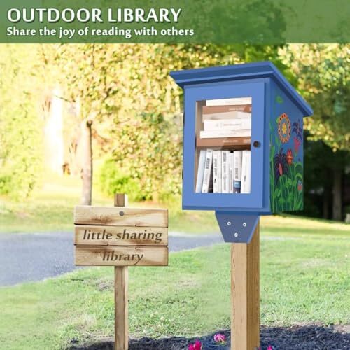 Little Library Box Outdoor Free Library, Double Little Library Single ...
