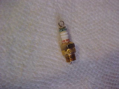 Miniature Champion Spark Plug V-3 Gold Charm/Pendant | eBay