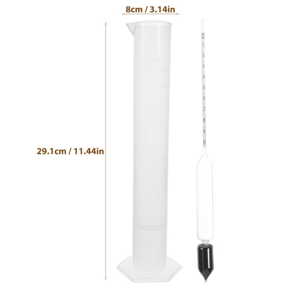 1 Set Maple Syrup Hydrometer Maple Syrup Density Kit Syrup Hydrometer ...