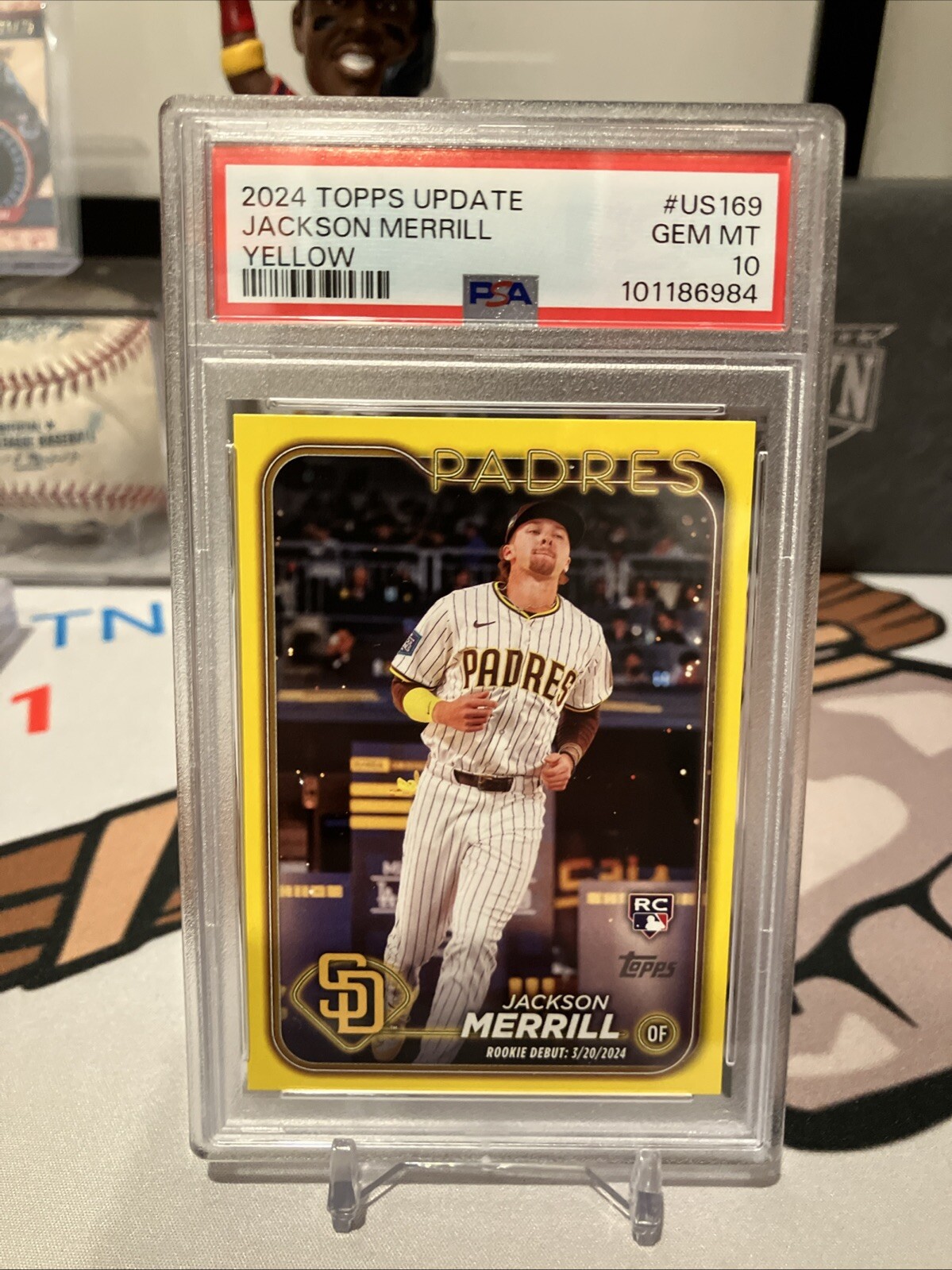 2024 Topps Update Jackson Merrill Yellow PSA 10 | eBay