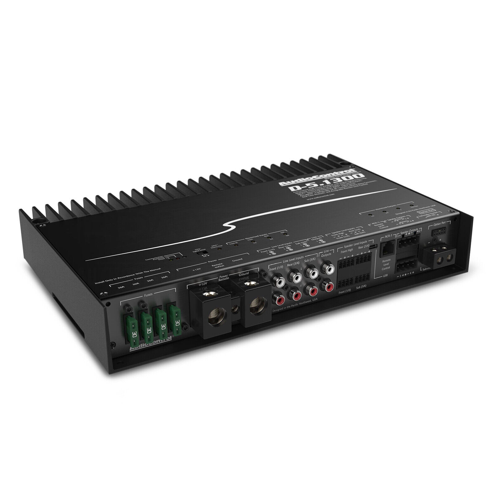 AudioControl AC-D5.1300 D Series DSP 5 Channel Amplifier 851523007805 ...