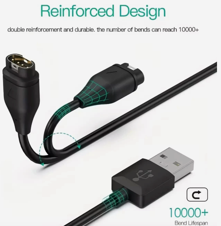 USB Cable Charger charging For Garmin Swim 2 Enduro 2 3 Epix Pro Quatix ...
