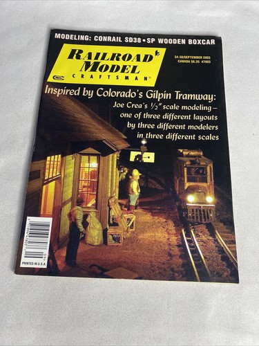 2003 September Railroad Model Magazine Colorado Gilpin Tramway (MH588 ...