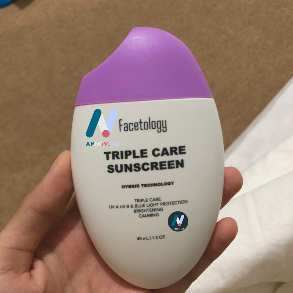 FACETOLOGY Brightening Sunscreen SPF40 PA+++ Anti-Aging Moisture ...