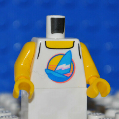 LEGO PARTS 1X MINIFIGURE TORSO TANK TOP/MINI FIGURE SINGLET WINDSURFER ...