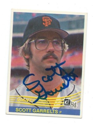 Scott Garrelts Hand Signed autograph on a 1984 Donruss-San Francisco ...
