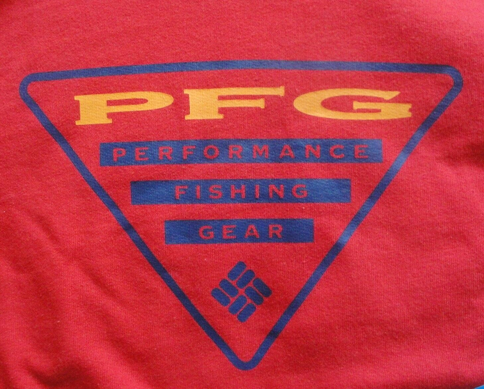 NWT $40 Boy's COLUMBIA PFG HOODIE Pullover LARGE LOGO Medium SIZE 10-12 ...