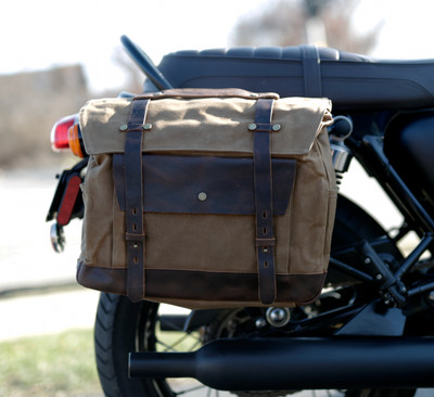 Triumph Classic Bonneville T100 2001 - 2015 Saddle Bag With Custom ...